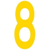 Mighty Line 8 Number Floor Marker Adhesive, 4.5"x10" size, pack of 10 ...