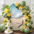Beach Coastal Arch Backdrop Cover 4x1.65 Ft, Spandex Wedding Arch Stand ...