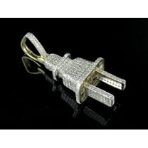 10K Yellow Gold Ferrari Logo Horse Shield Genuine Diamond Pendant Charm ...