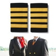 2lots Uniform Shoulder Badge Aviation Uniform Epaulet Flight Attendant ...