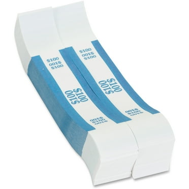 PM, PMC55027, Currency Straps, 1000 / Pack, Blue - Walmart.com