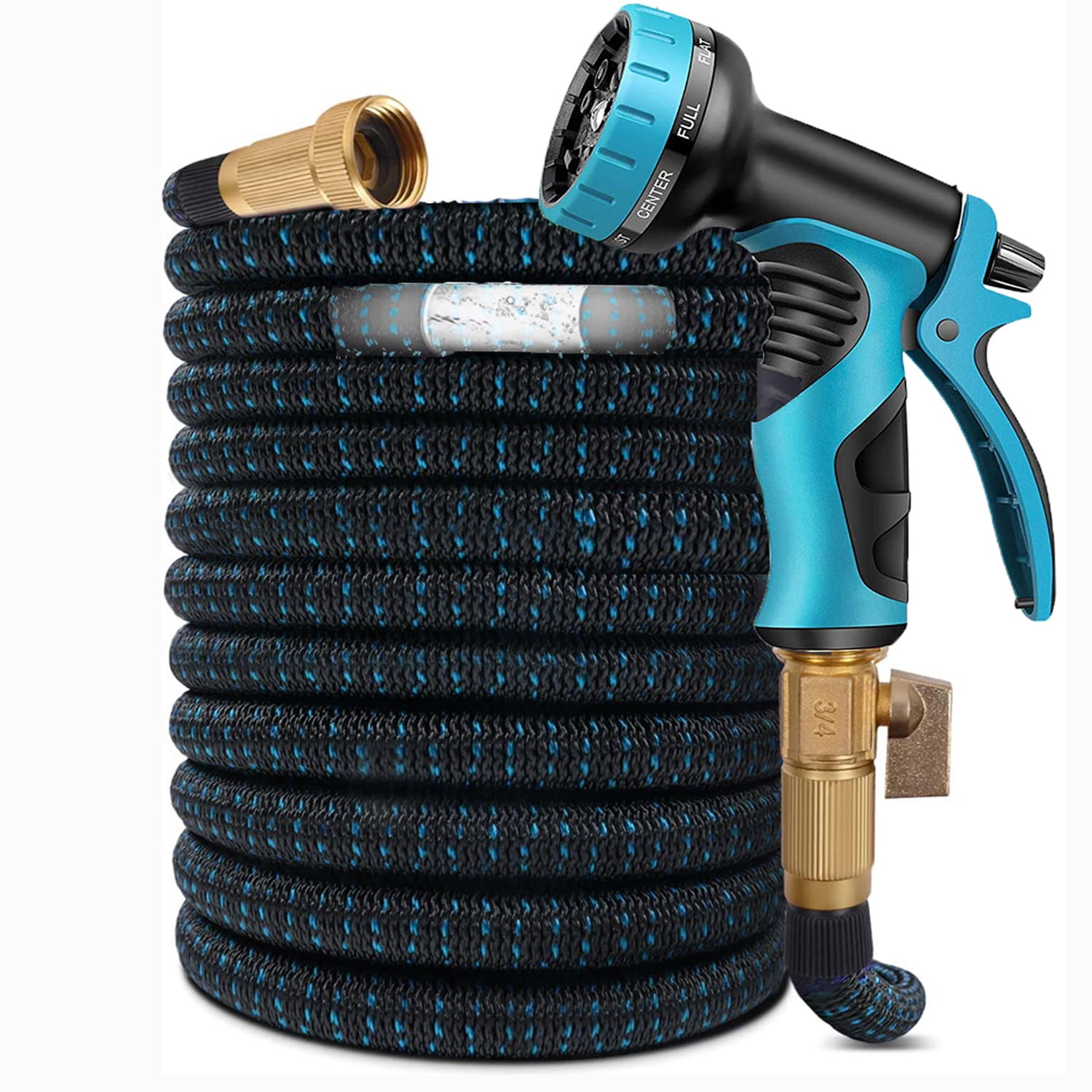 Expandable Garden Hose 100ft Upgraded,Ultra Flexible Lightweight Water ...