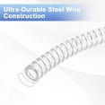 Uxcell Suction Hose, 1/2 ID x 16.4 ft Clear Steel Wire Flexible Tubing ...