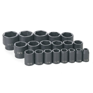 Grey Pneumatic 1326MD 26-Piece 1/2 in. Drive 6-Point Metric Deep Impact ...