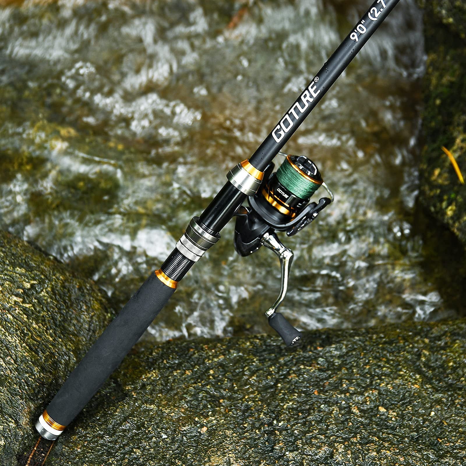 Buy Goture Telescopic Travel Fishing Rod and Reel Combo 24 Ton Carbon ...
