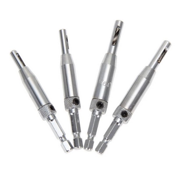 4PCS/Set Drill Bit Kit Door Lock Drill bit door Hinge Drill Bit Door ...