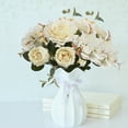 Artificial decorative flower, solid color, 1 piece, white/ 1PC ...