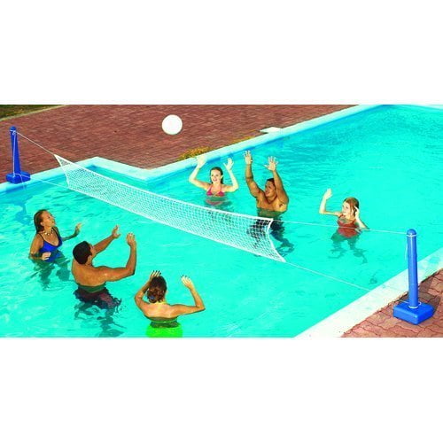 Swimline 9186SL Jammin' Inground Cross Pool Volleyball Game Model ...