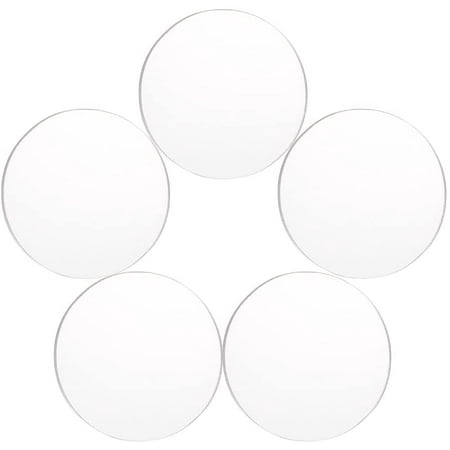 CPDD 25 Pcs Transparent Acrylic Circle Blanks Discs, 2" Round Acrylic ...