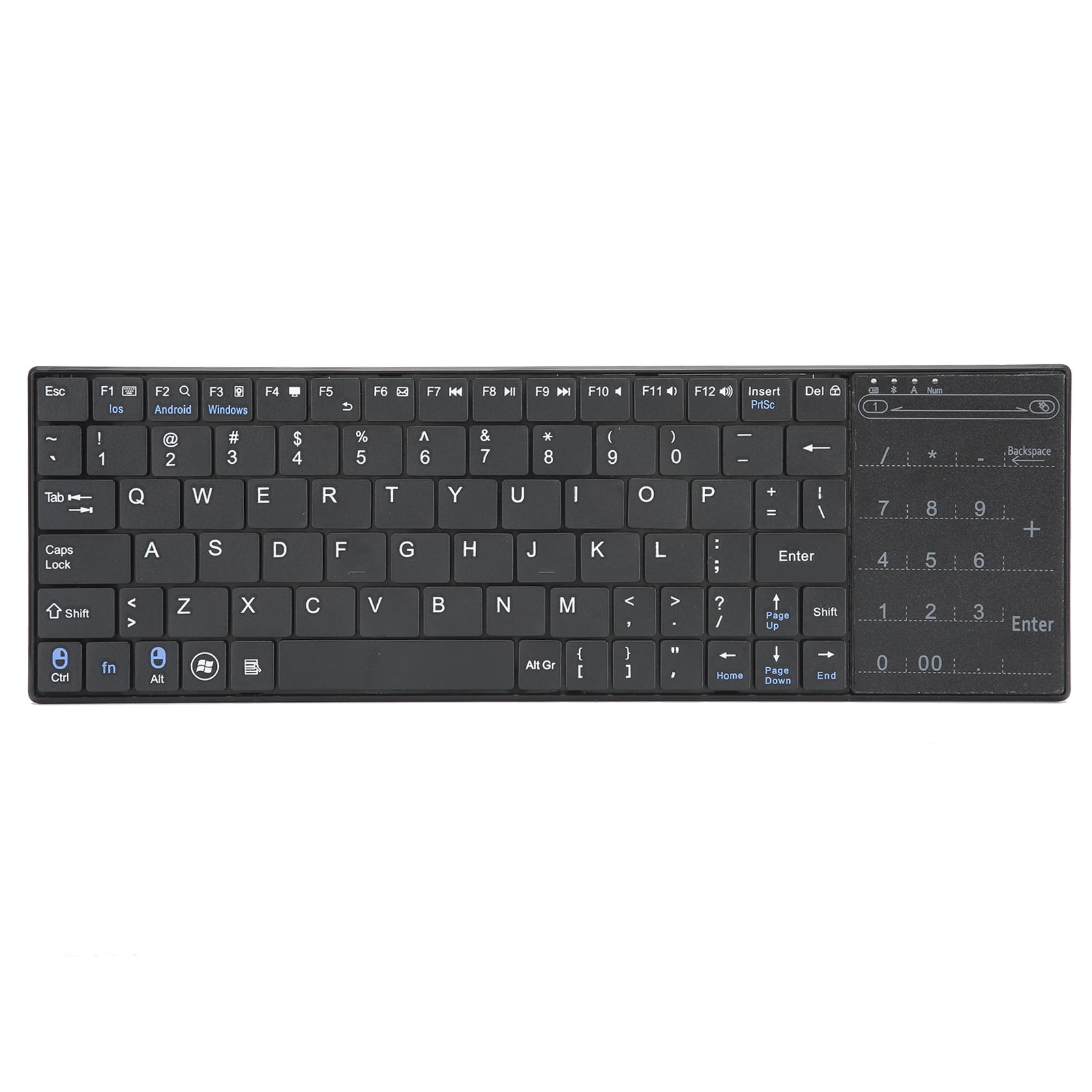 Wireless Keyboard,Wireless Keyboard with Touchpad Computer Supplies PC ...