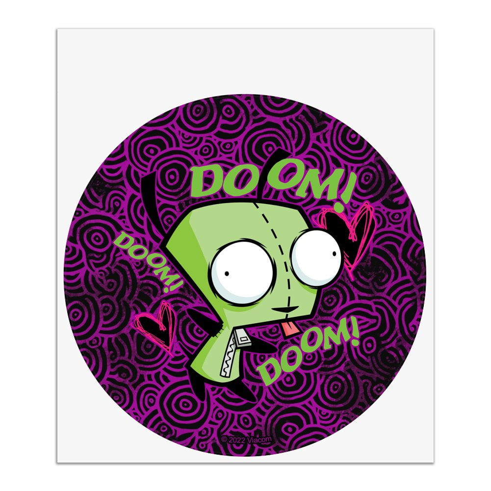 Invader Zim Gir Doom Dance Automotive Car Window Locker Circle Bumper ...