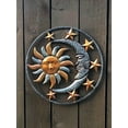 Celestial Large Metal Sun Moon Star Wall Hanging Art Sculpture for ...