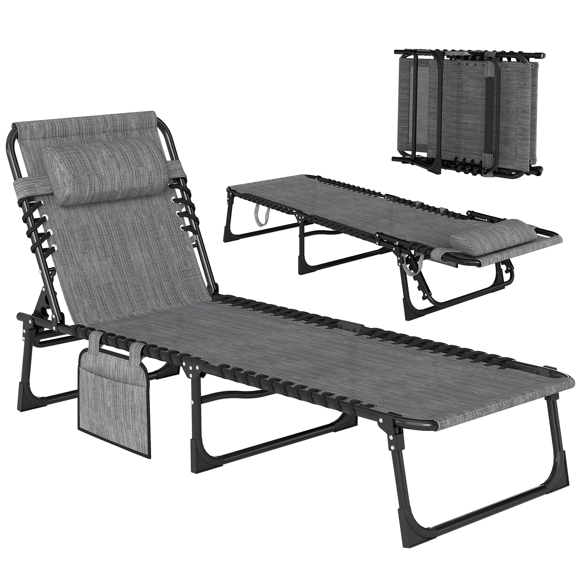 Click here for Outsunny Folding Lounge Chair  Reclining Tanning C... prices