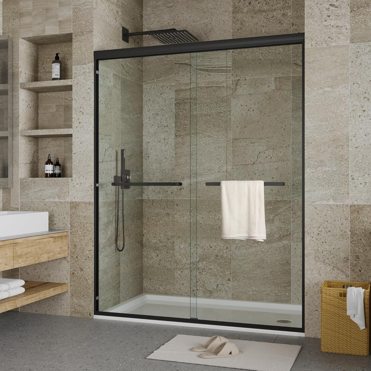 Click here for Eastvita 44-48in W X 72in H Shower Door  Semi Fram... prices