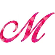 4.5in x 3in Red Cursive N Monogram Sticker Fancy Vinyl Vehicle Stickers ...