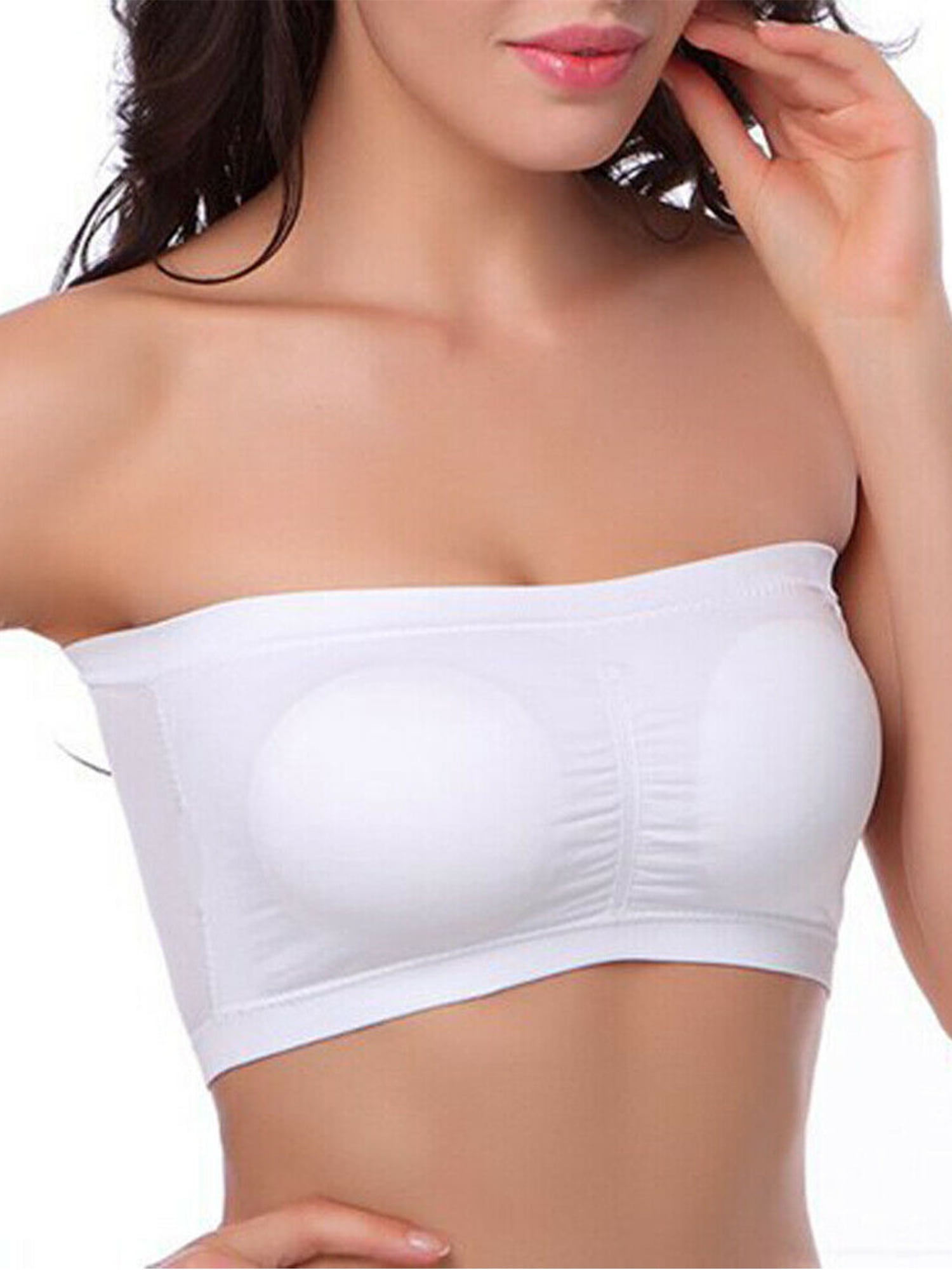Mersariphy Women´s Strapless Seamless Padded Bandeau Tube Tops Bra