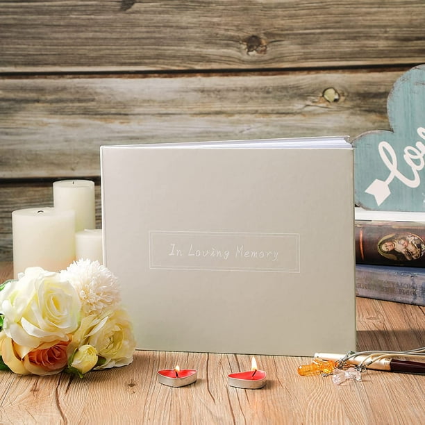 Funeral Guest Book in Loving Memory Guest Sign in Book Celebration of ...