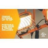 Designers Edge L14SLED Orange 1000-Watt Twin-Head Adjustable to 68 ...