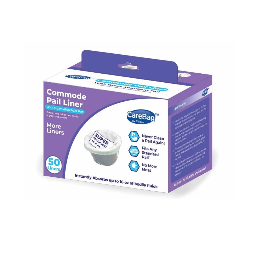 Forros para inodoros CareBag antiolores con almohadilla superabsorbente ...