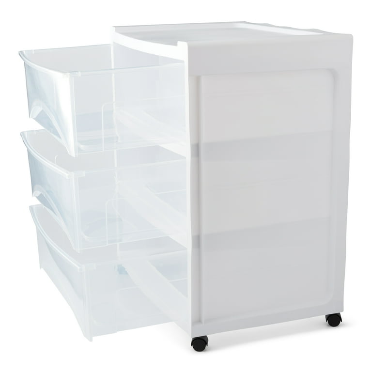 Plastic Drawers With Wheels And Cart Really Useful Boxes® 8 Drawer