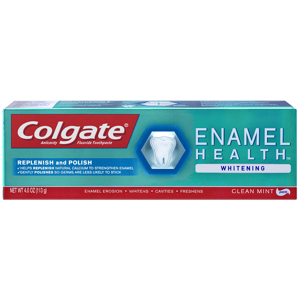 Colgate Enamel Health Whitening Clean Mint Anticavity Fluoride ...