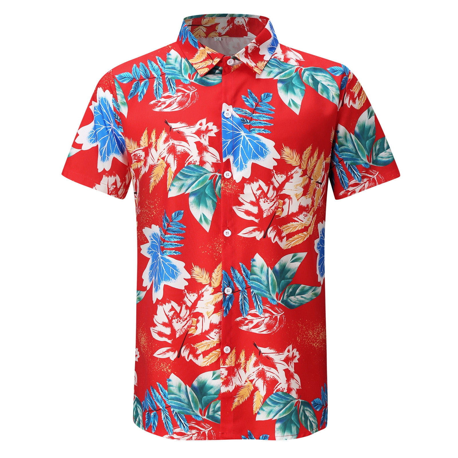 Click here for Aqestyerly Mens Hawaiian Shirt Printed Short Sleev... prices