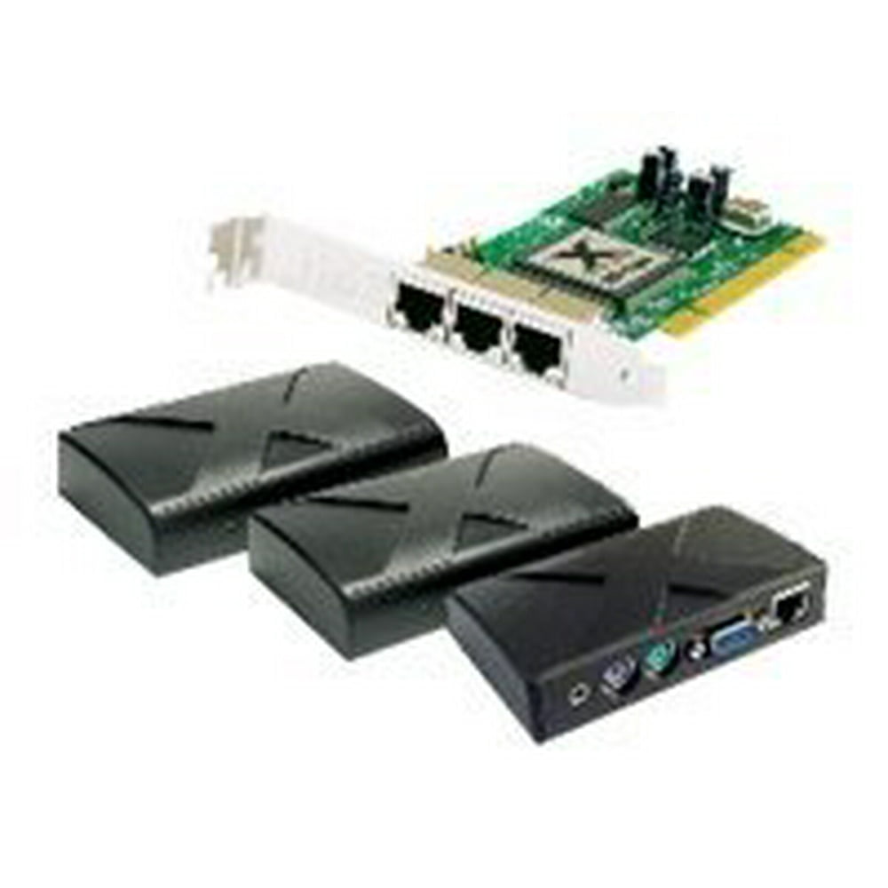 NComputing X300 Access Terminal Kit - Remote control device - PCI - 3 ...