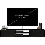 Atelier Mobili Floating TV Stand 70 Inch, Wall Mounted Entertainment ...