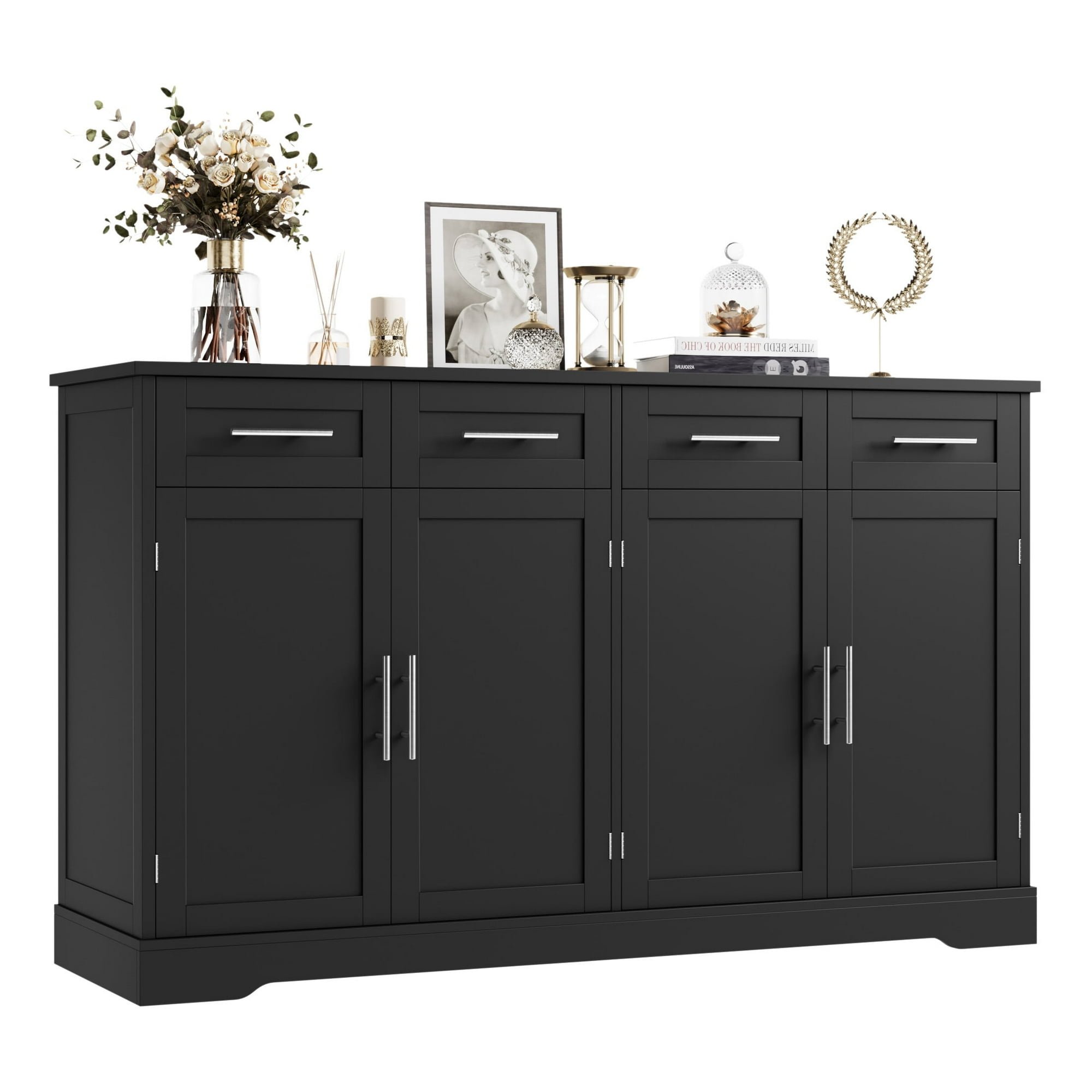 Click here for Homfa Modern Buffet Cabinet With 4 Drawers And 4 D... prices