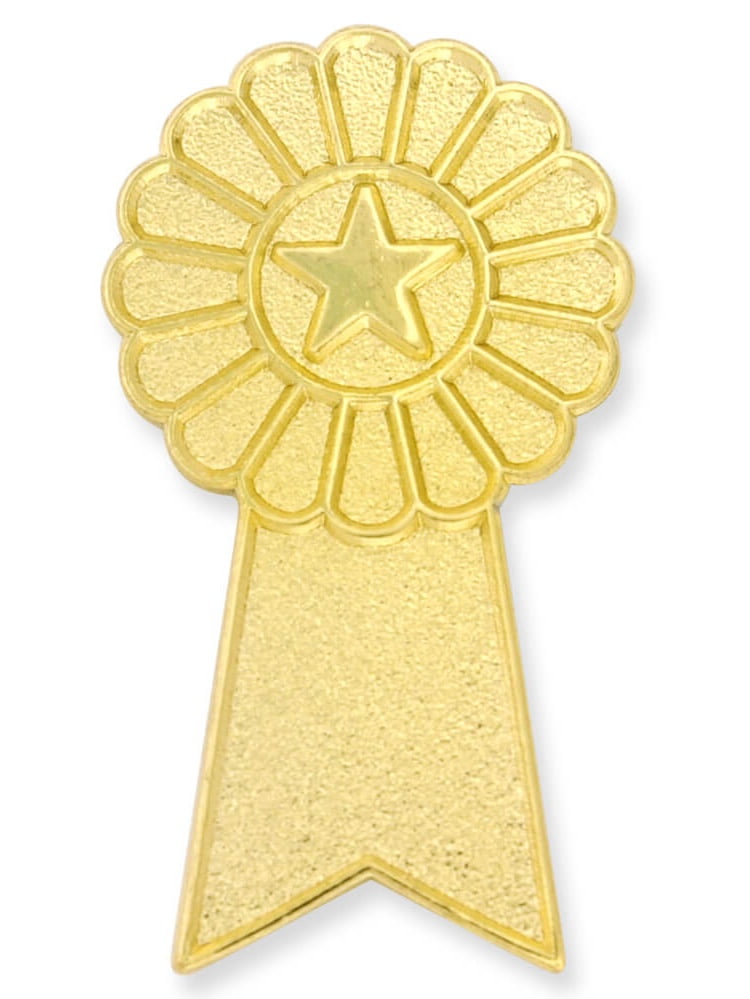 PinMart's 1st Place Gold Ribbon Lapel Pin Student Employee Recognition ...