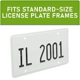 Auto Drive 3-D Daisy Bling Silver Metal License Plate Frame, 90142W ...