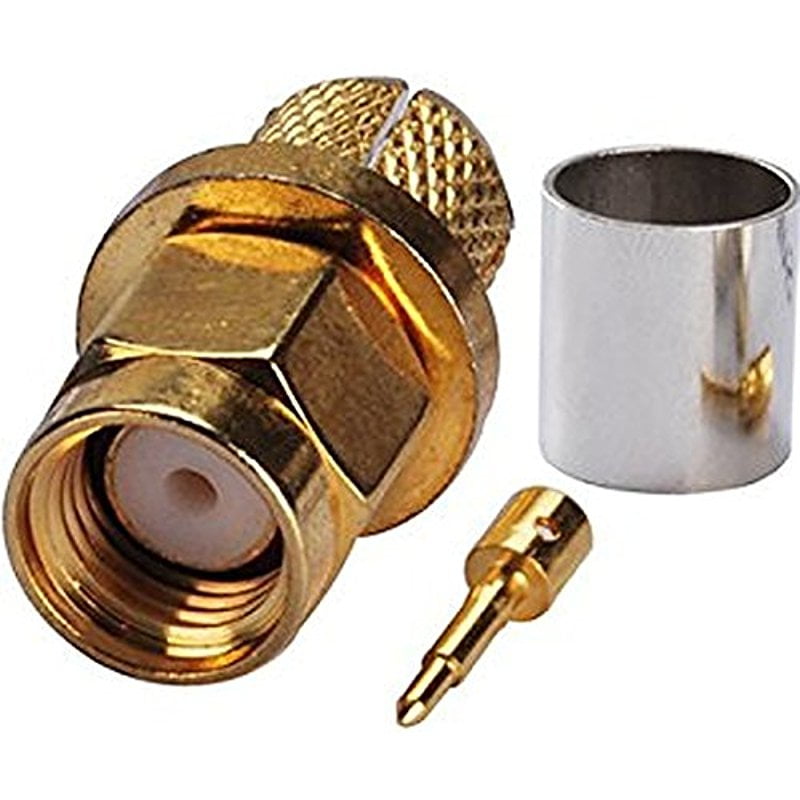 Reverse Polarity SMA Jack with Male Center Pin in RF Connector Panel ...