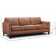 Hello Sofa Home Pimlico 86" Contemporary Top Grain Leather Sofa in ...