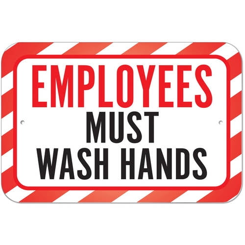 Employees Must Wash Hands Sign - Walmart.com