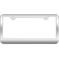Heavy Duty Stainless Steel Metal Chrome Blank Plain License Plate Frame ...