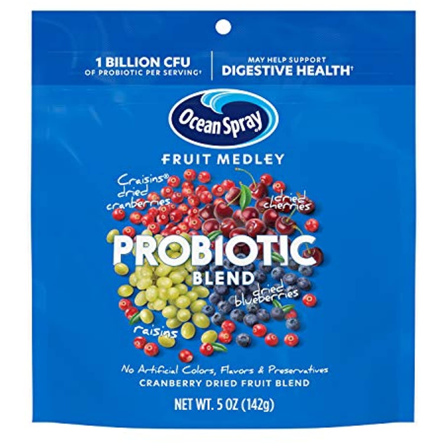 Ocean Spray Fruit Medley Fruit Snacks, Probiotic Blend, 5 Ounce Bag ...