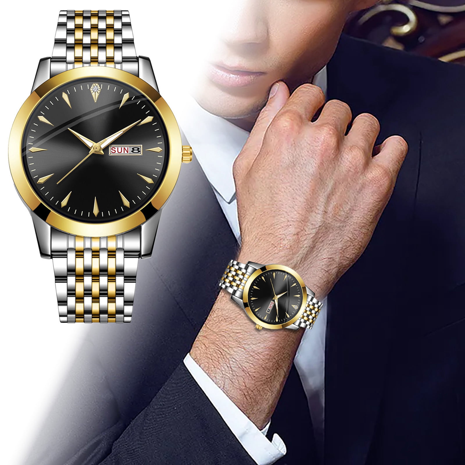 Click here for Wifklsiipg Mens Watch Business Wear Watch Casual S... prices