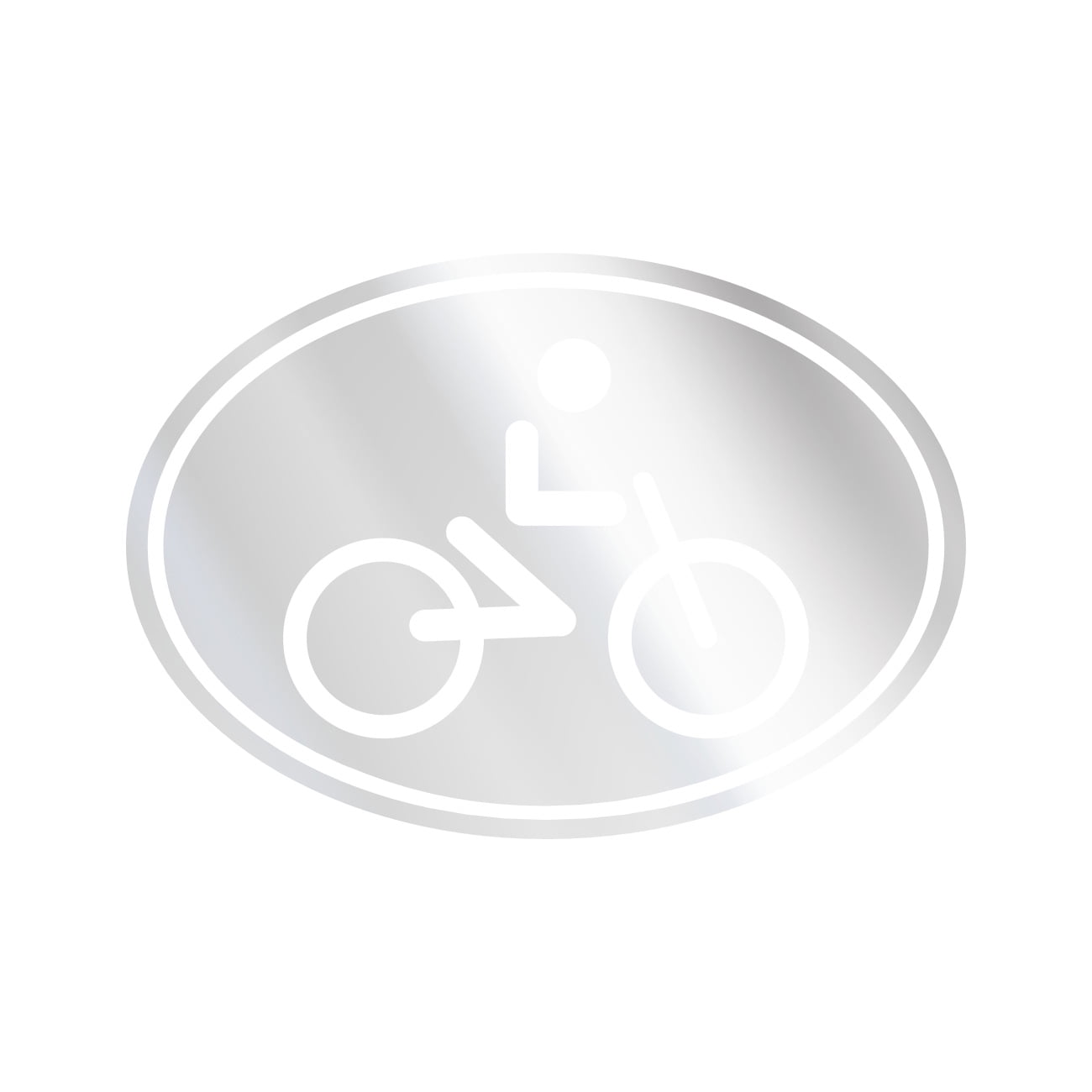 Oval Cycling Sticker Decal Die Cut - Self Adhesive Vinyl - Weatherproof ...