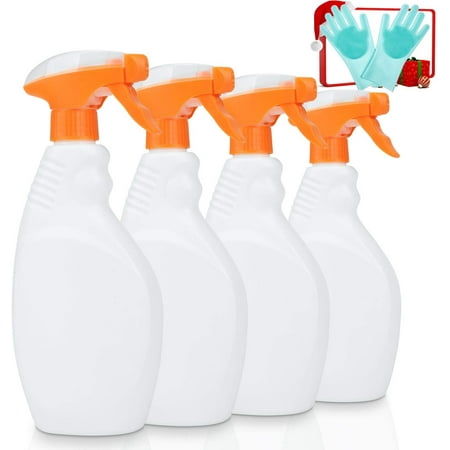 Spray Bottles for Cleaning Solutions, 16OZ Heavy Duty Leak Proof Mist ...