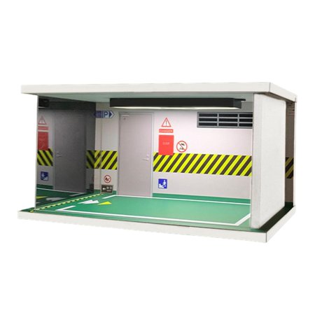 1/24 Scale Parking Lot Model Display Case Mini Car Garage Street ...