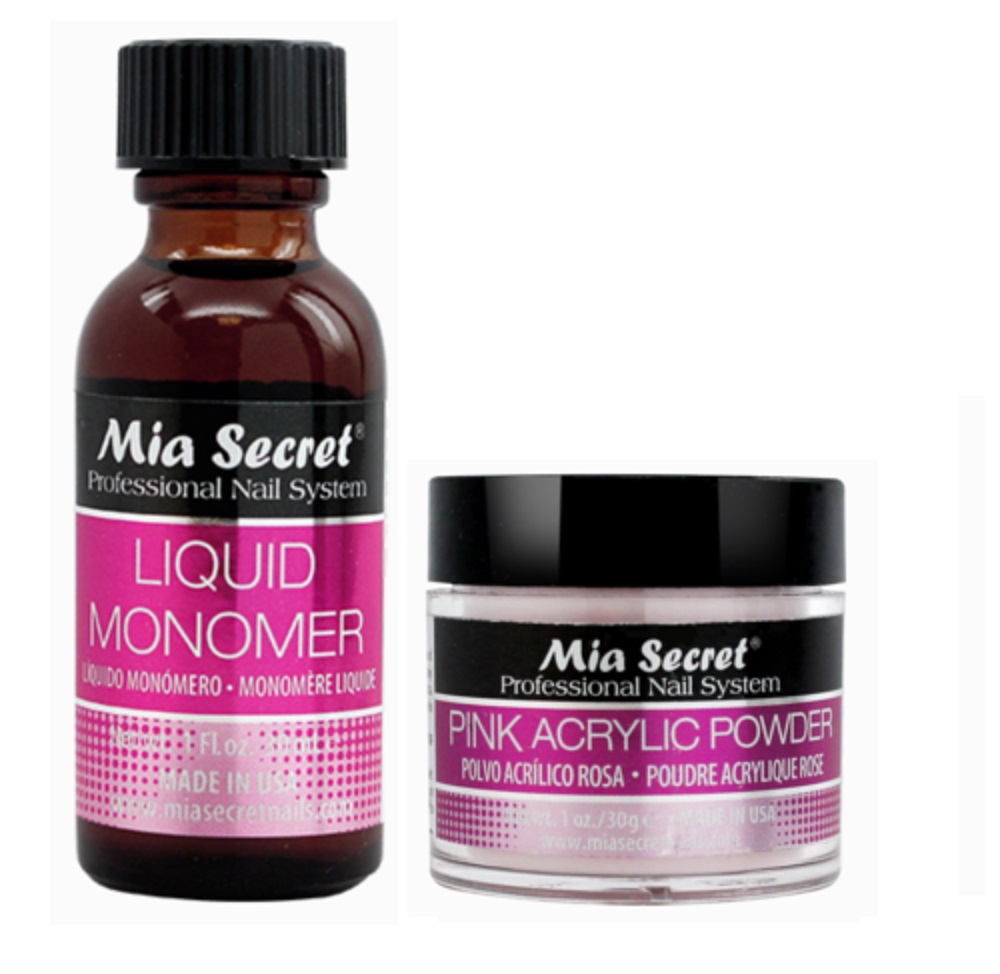 Mia Secret Liquid Monomer 1 oz and Pink Powder 1 oz - Walmart.com