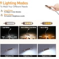 Book Light for Reading in Bed , 7 Reading Light with 9-Level Warm Cool ...