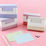 ROSENICE 150 Pcs Color Lined Flashcards for Study White Revision Notes ...