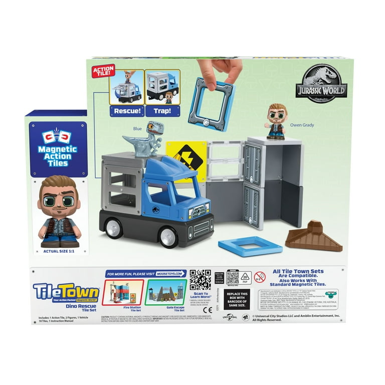 Tile Town Jurassic World Gate Escape Magnetic Tile Playset | BIG W ...