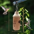 Wooden Hummingbird House, Wooden Hummingbird House for Nature Lovers ...