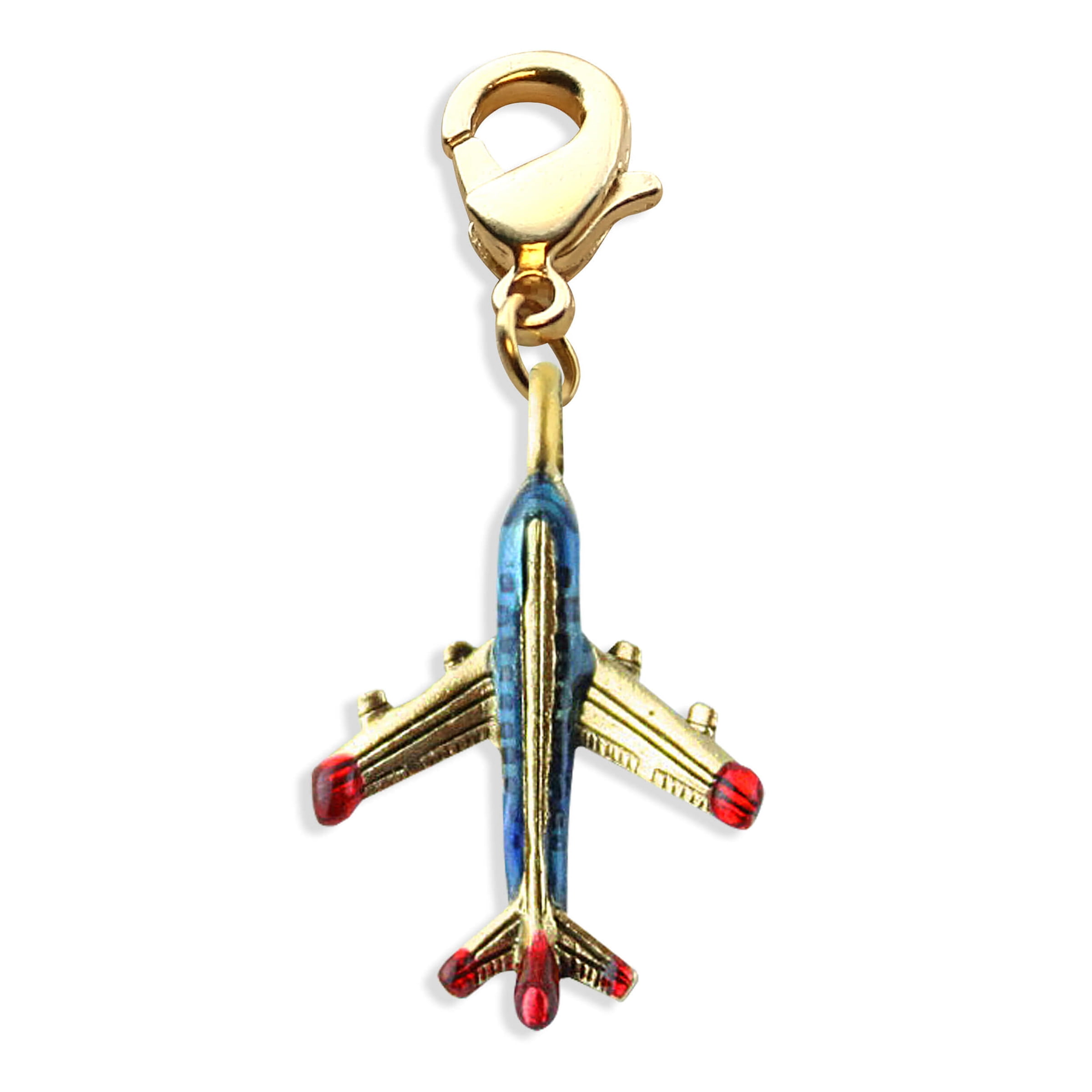 Airplane Charm Dangle in Gold - Walmart.com