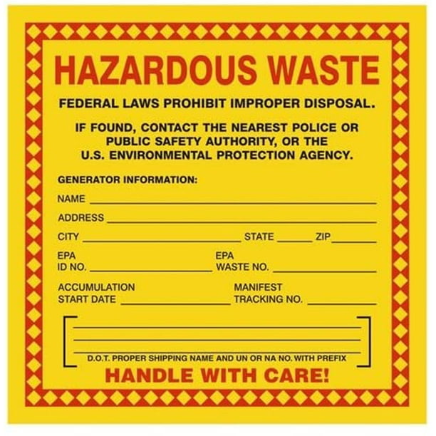 Label Hazardous Waste