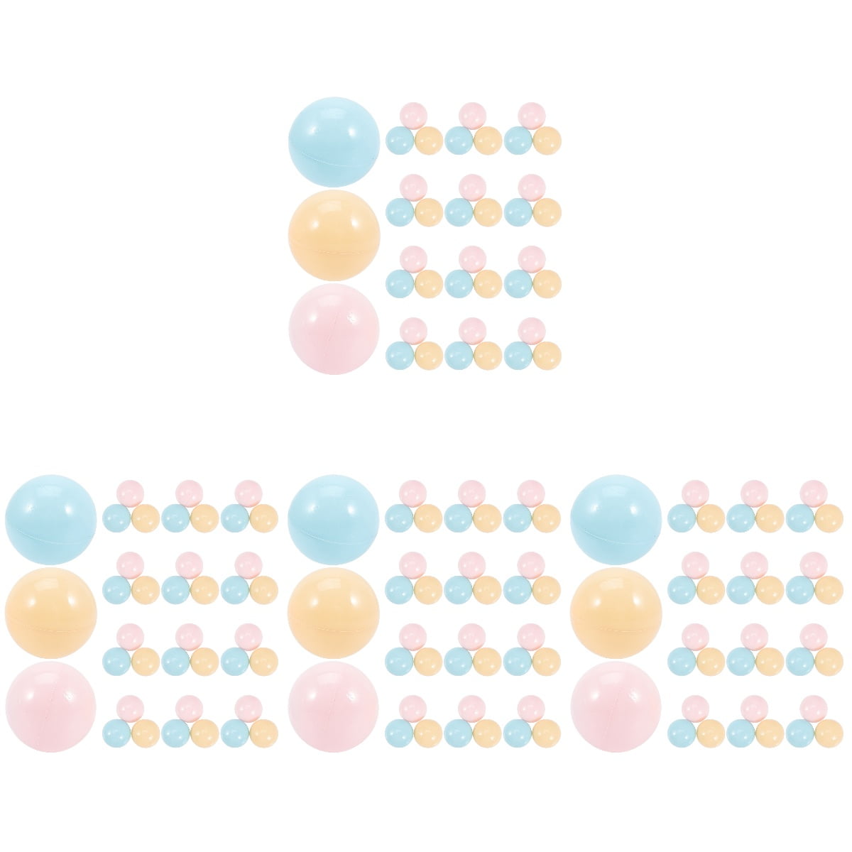 TOYMYTOY 200 Pcs Creative Round Shaped Ocean Balls Crush Proof Balls ...