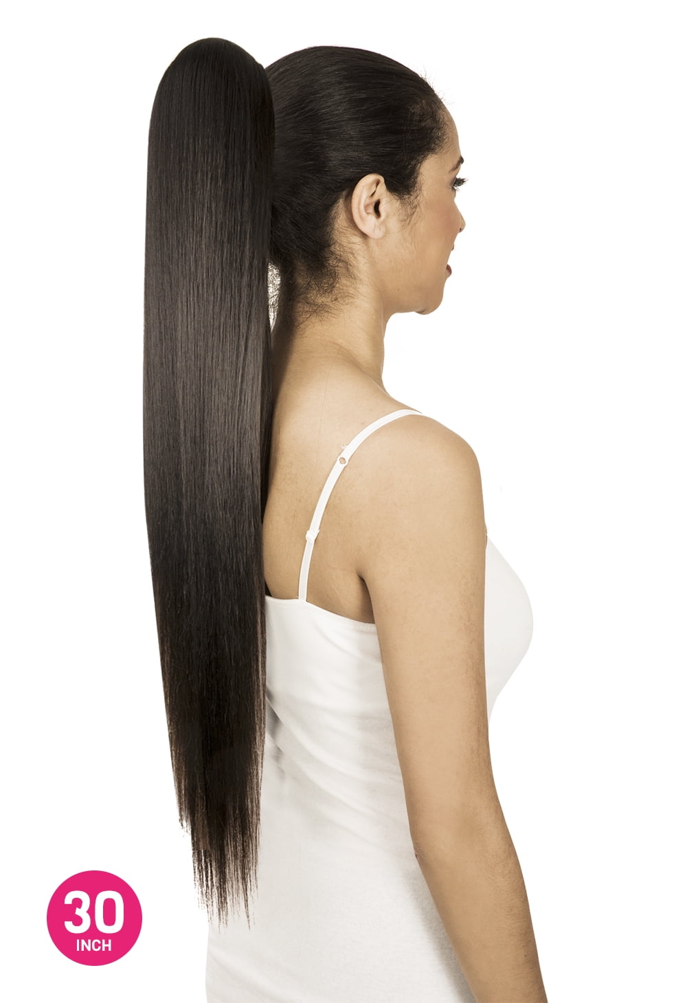 Ponytail Straight Human Hair 36" (1/40) - Color 2 - Walmart.com
