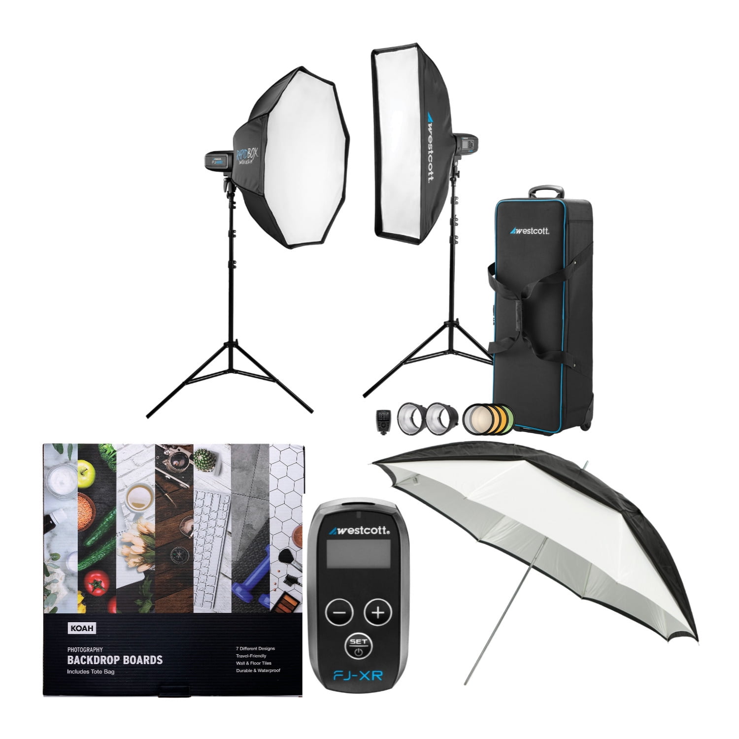 Westcott FJ400 Strobe 2-Light Location Kit and FJ-X3M Universal ...